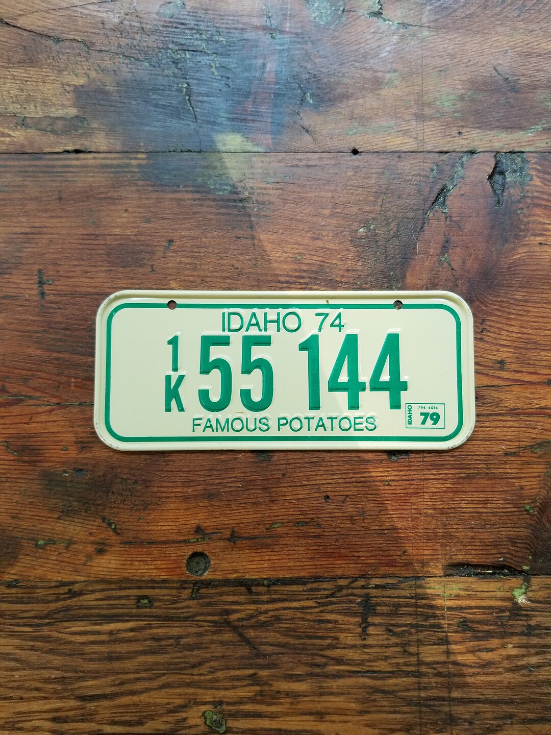 Vintage 1974 Mini Automobile Tin License Plate Idaho State Souvenir - Etsy
