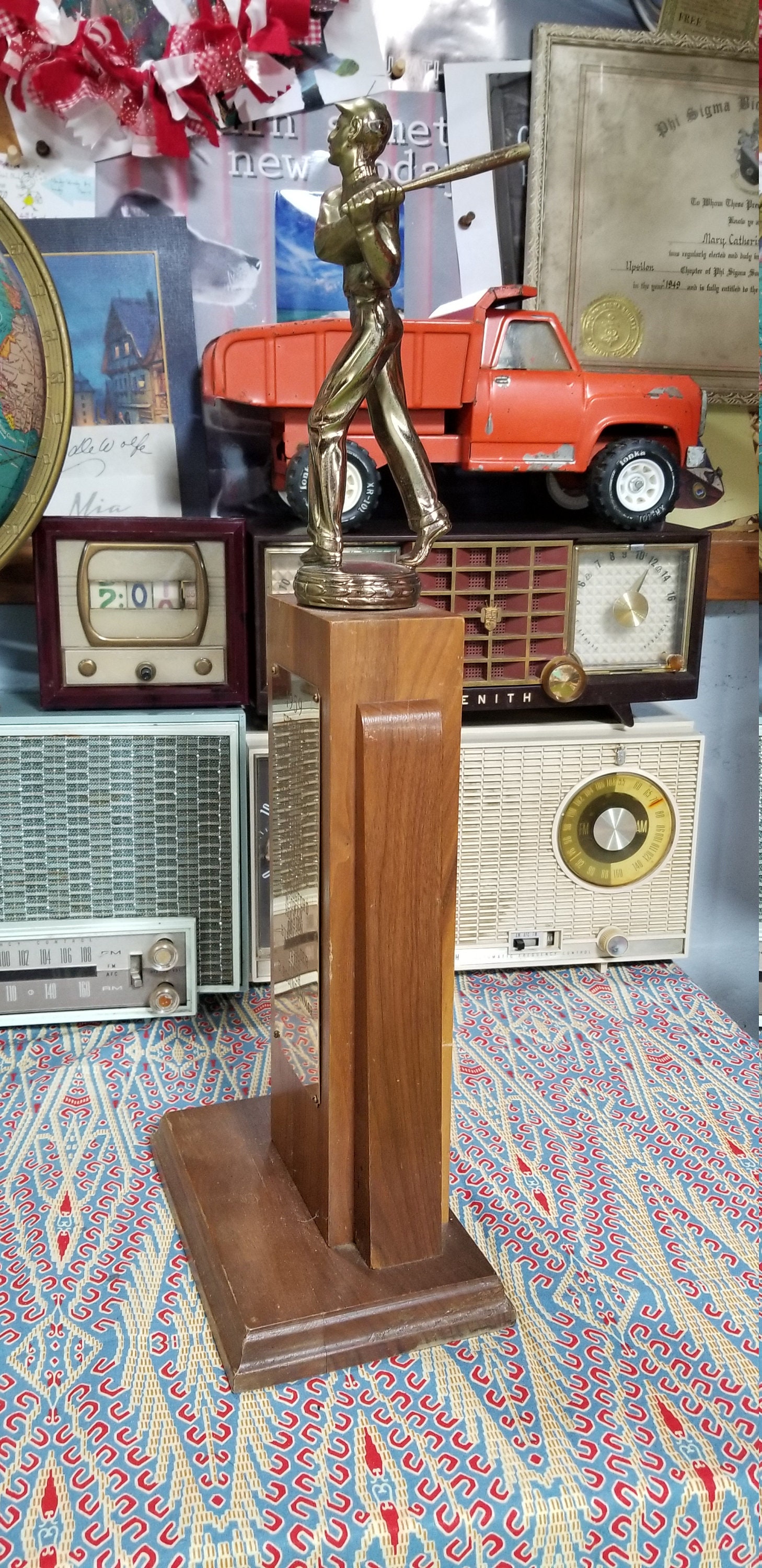 Original 1959 Reh-Craft Baseball Trophy Federal League | Etsy