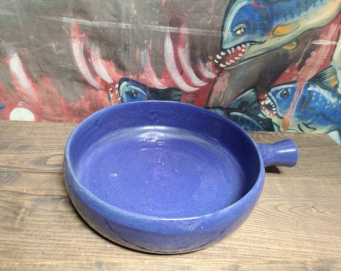 Vintage Beautiful Bold Blue Bybee Pottery Primitive Kentucky Clay ...