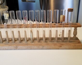 Vintage Scientist Laboratory Chemists Medicinal Wooden Test | Etsy