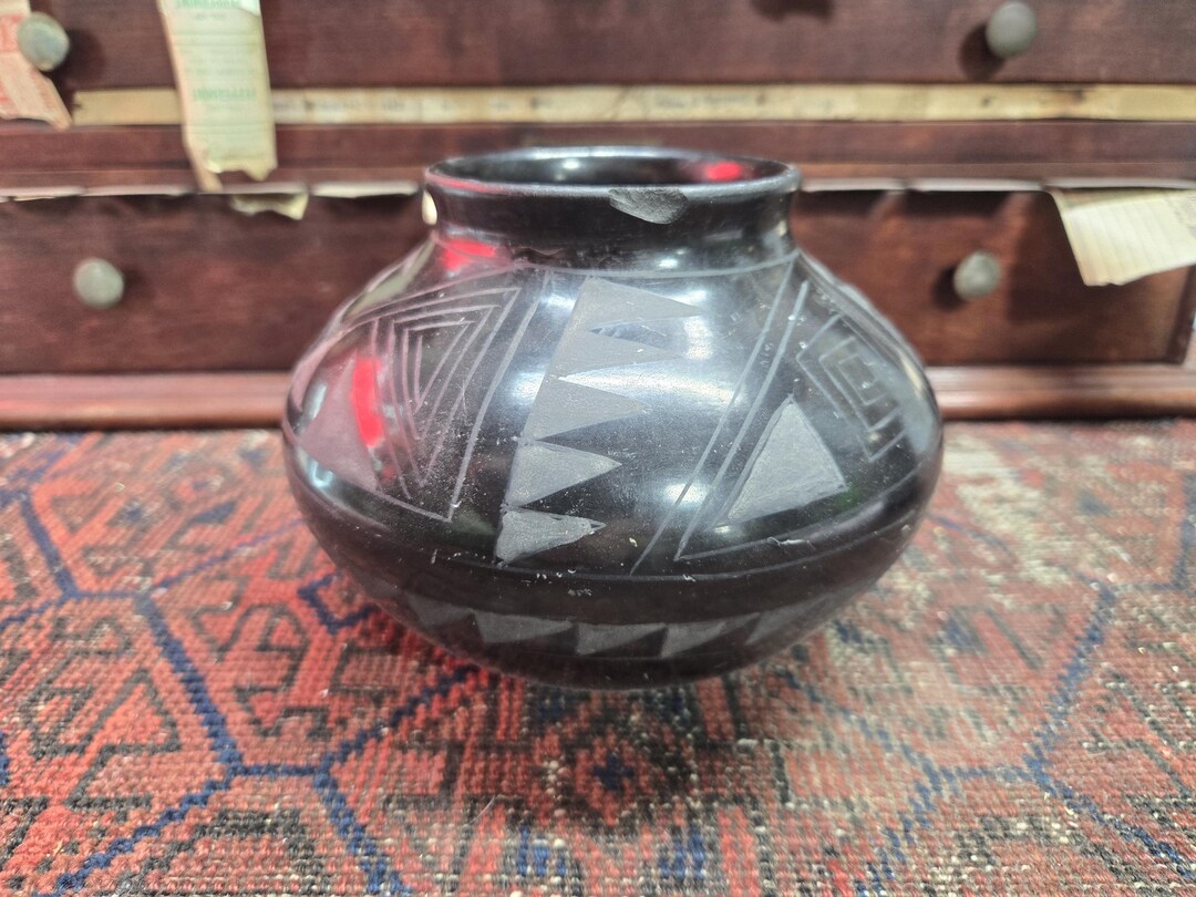 Vintage Mata Oritz Flora Rodriguez Signed Sculptural Handmade Black ...