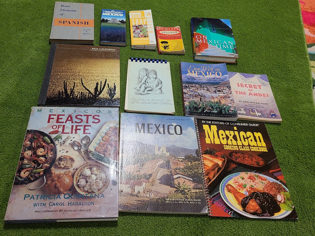 13 Assorted Vintage Mexico Baja and South American Books - Etsy