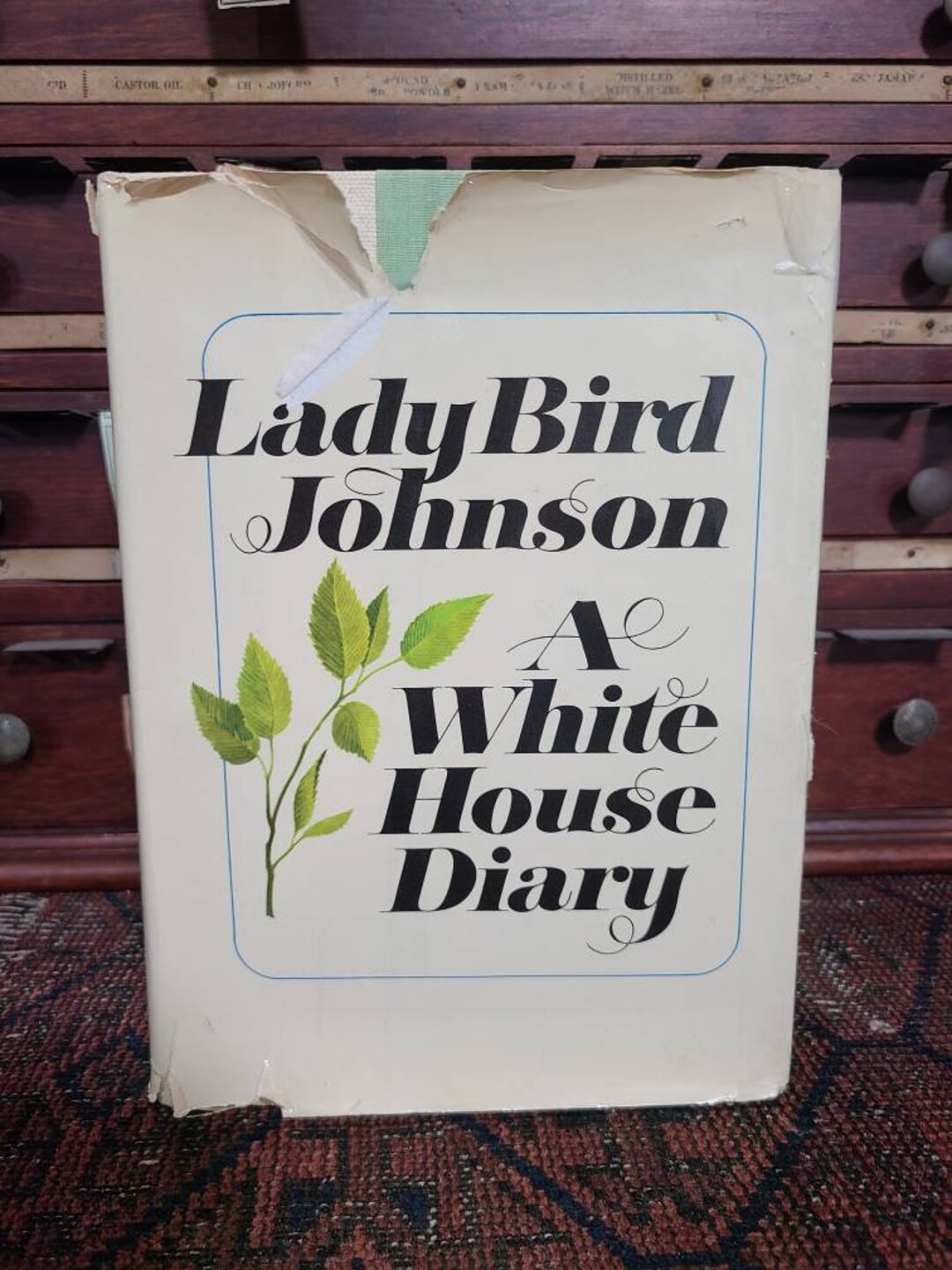 Vintage 1970 Hardcover Book Lady Bird Claudia Johnson A White House ...