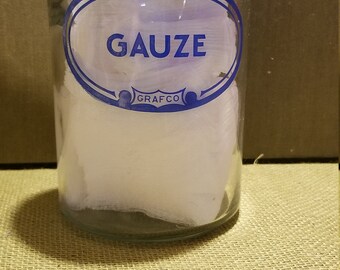 Medical Gauze Jar | Etsy