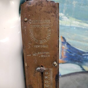 Vintage Brass Chatillons Improved Spring Balance Scale Jan 6th 1891 ...