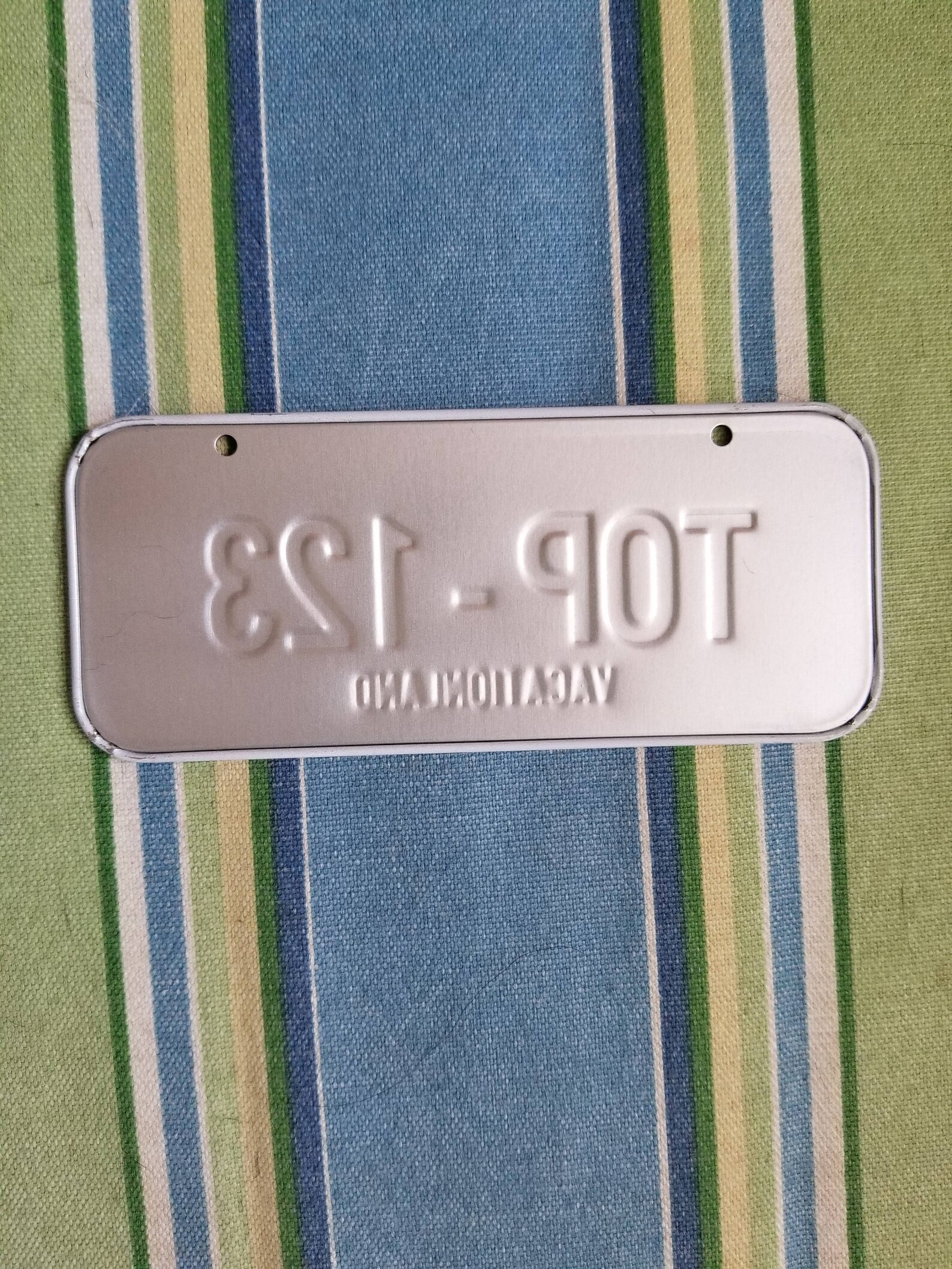 Vintage 1979 Mini Automobile Tin License Plate Maine Me State Souvenir ...