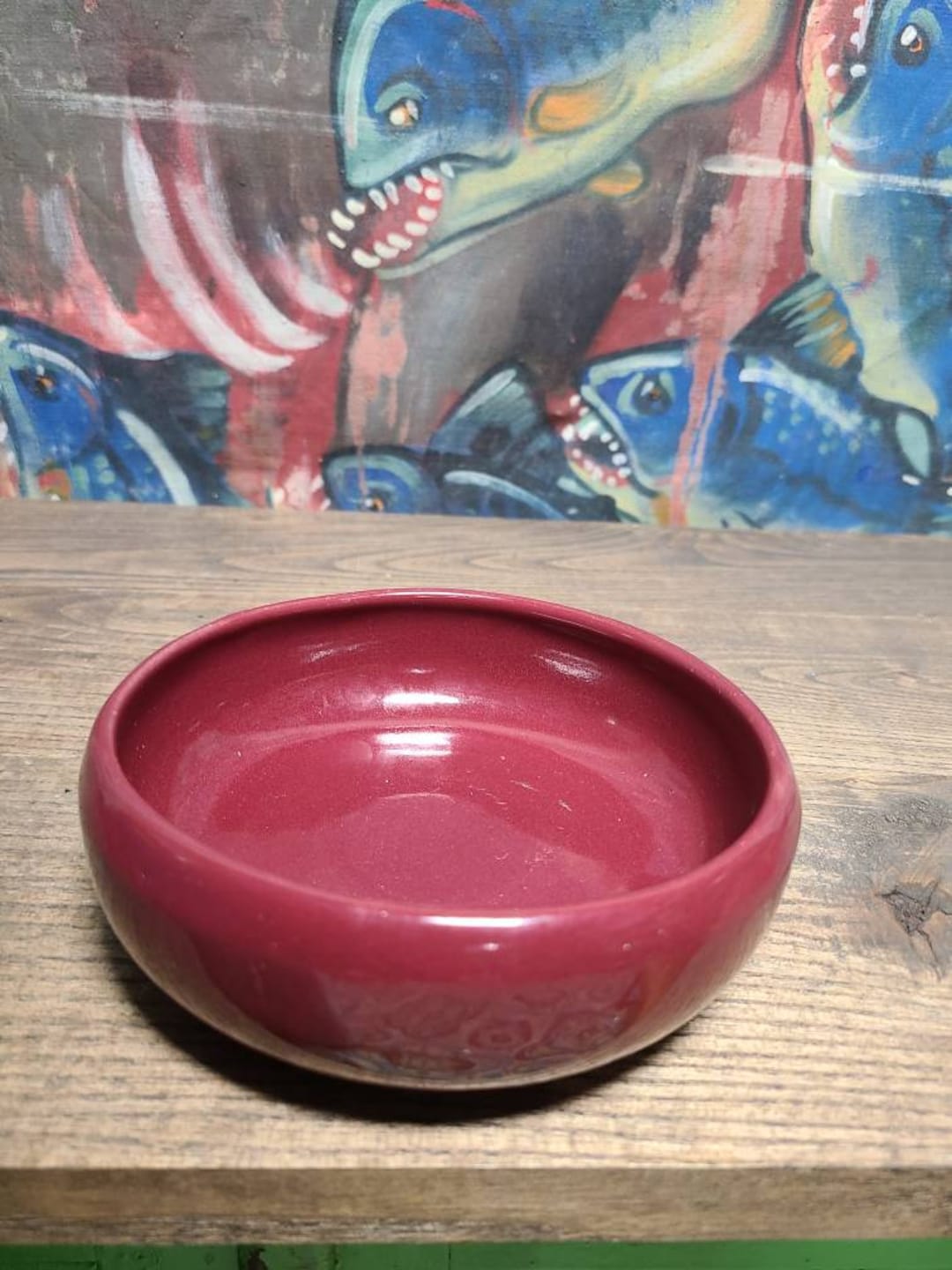 Vintage Beautiful Oxblood Old Red Bybee Pottery Primitive Kentucky Clay ...