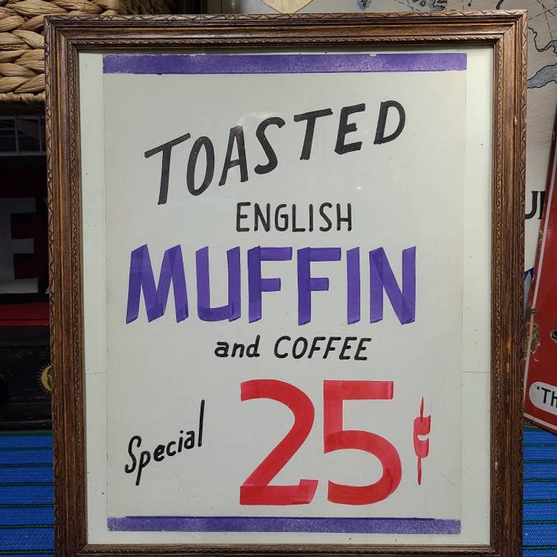 Antique Coffee Sign - Etsy