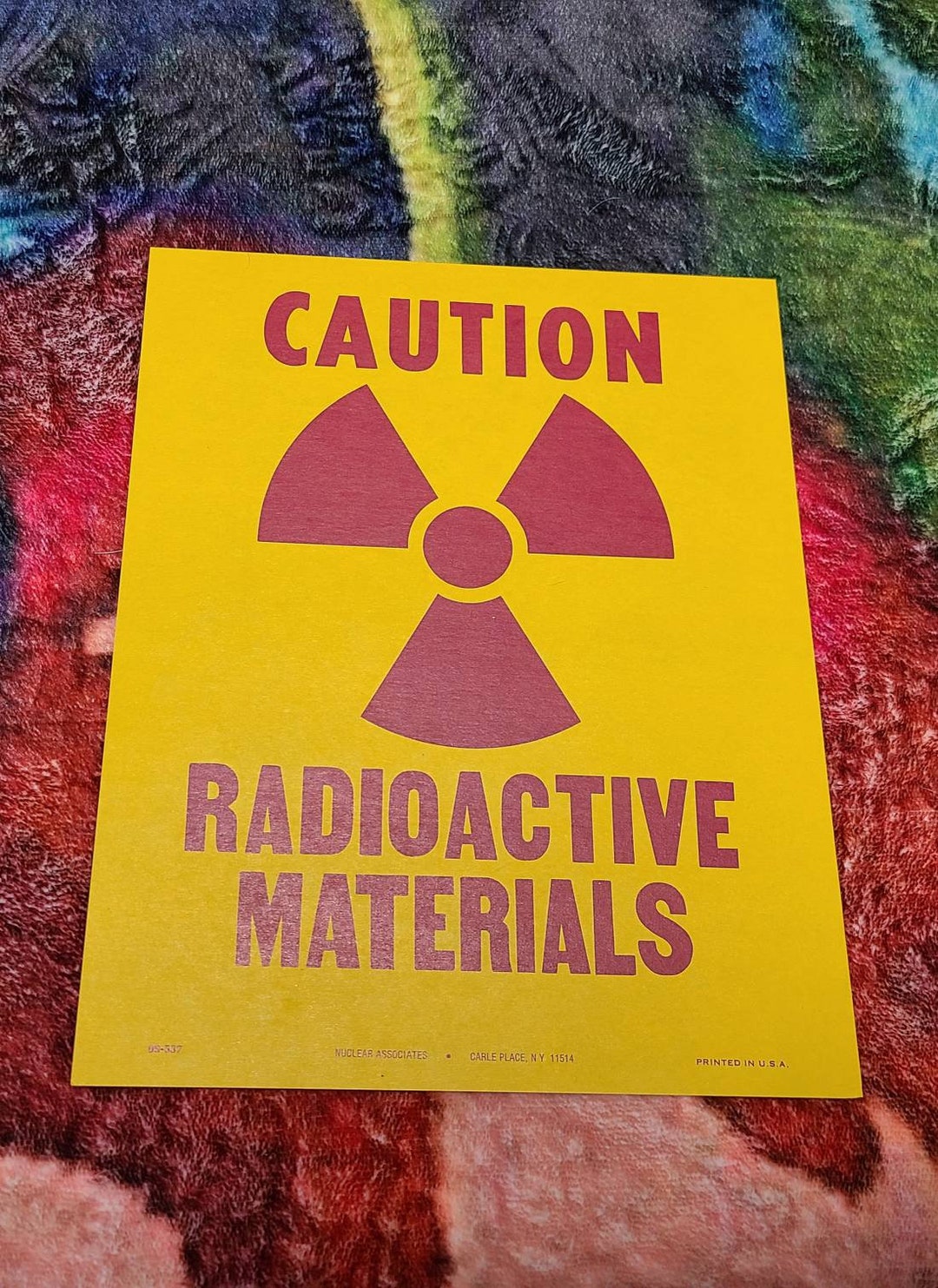 Original Vintage Radioactive Materials Warning Sign Nuclear - Etsy