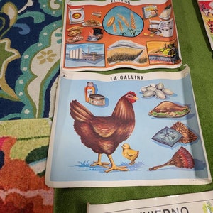 6 Vintage 1968 RAF Mexican Educational School Posters Cotton Circus ...