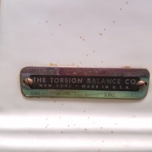 Early 1900's Antique Torsion Balance Co. Scale NY NY Style 1735 No ...