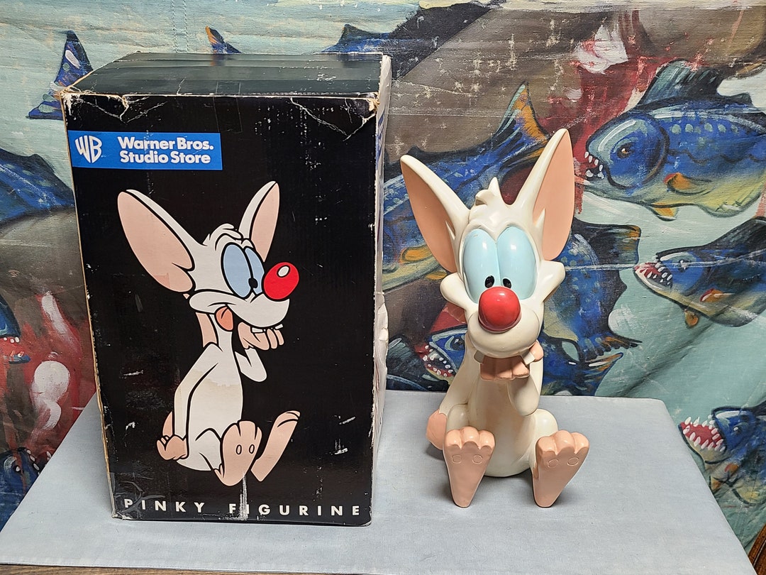 Rare 1997 Warner Brothers Studios Store Pinky Cartoon Ceramic Statue ...
