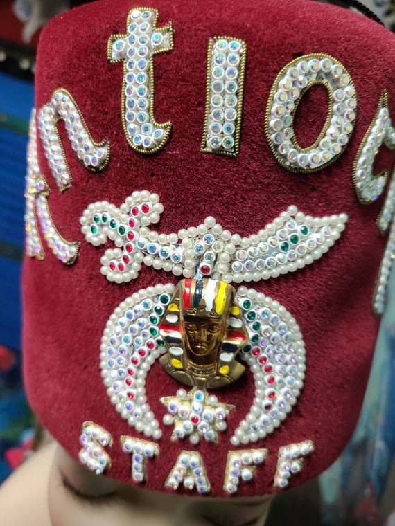 Vintage Circa 1950's 1960's Red Masonic Antioch Jewel… - Gem