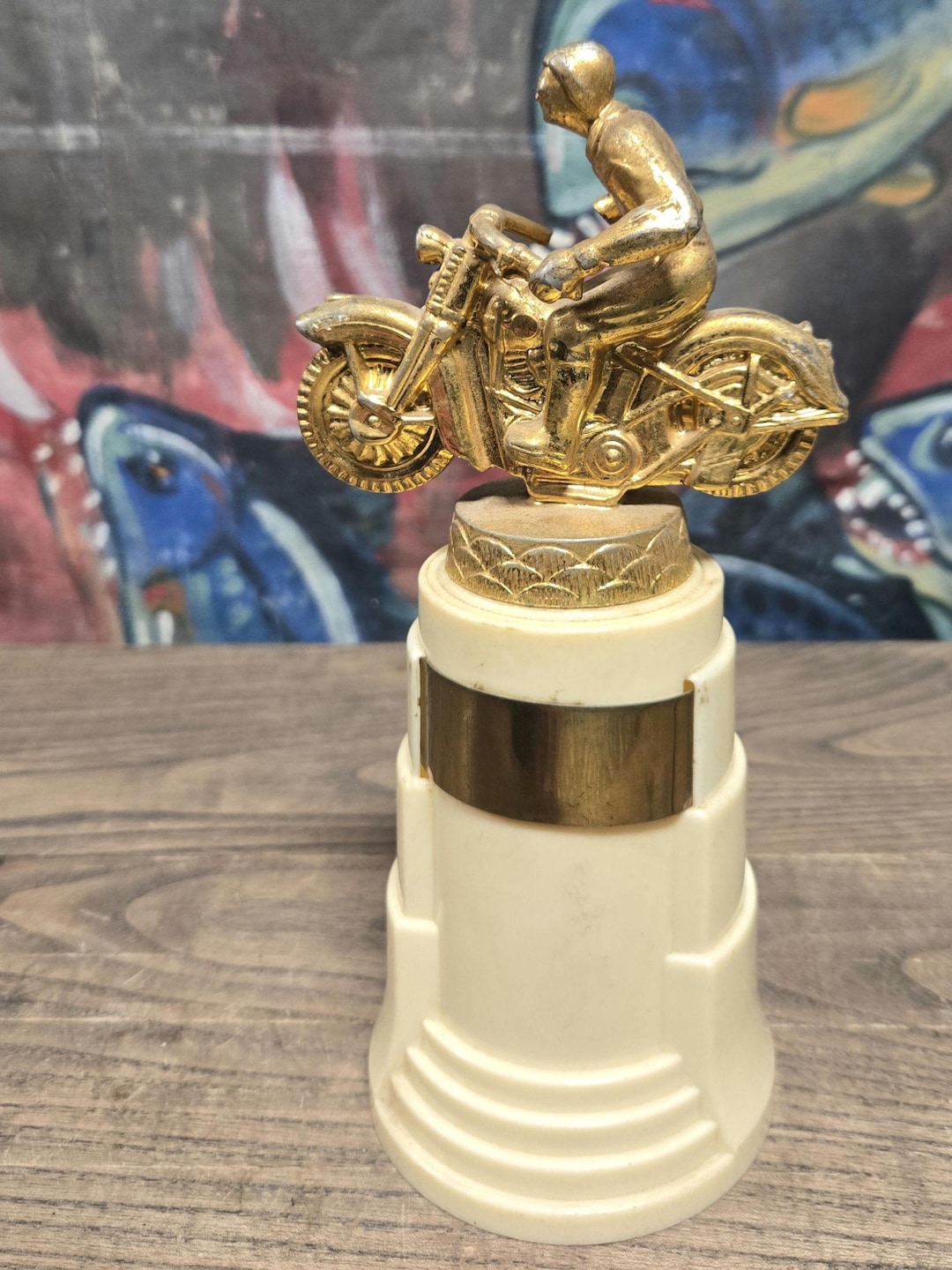 Antique Rare 1950's Era Motorcycle Racing Trophy - Etsy