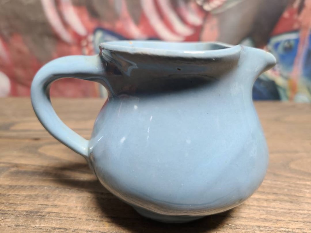 Early Vintage Beautiful Pale Blue Bybee Pottery Primitive - Etsy