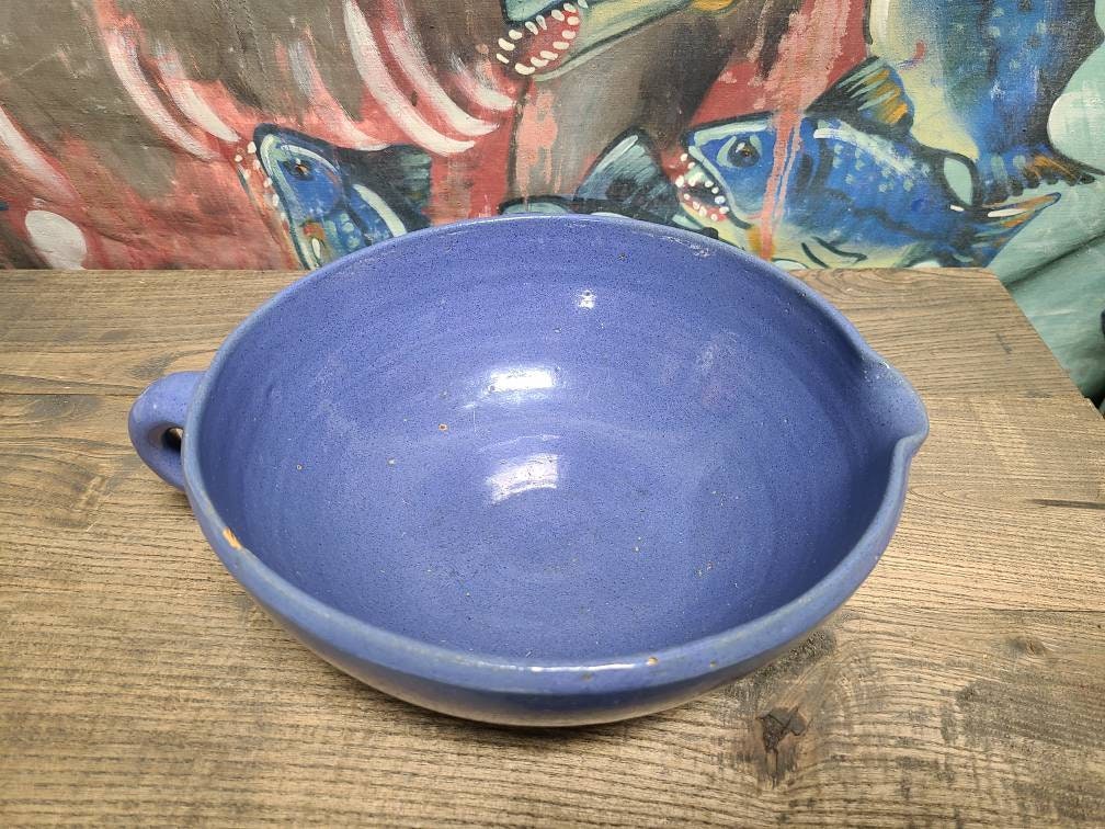 Gorgeous Blue Bybee Pottery Primitive Kentucky Pottery Handled | Etsy