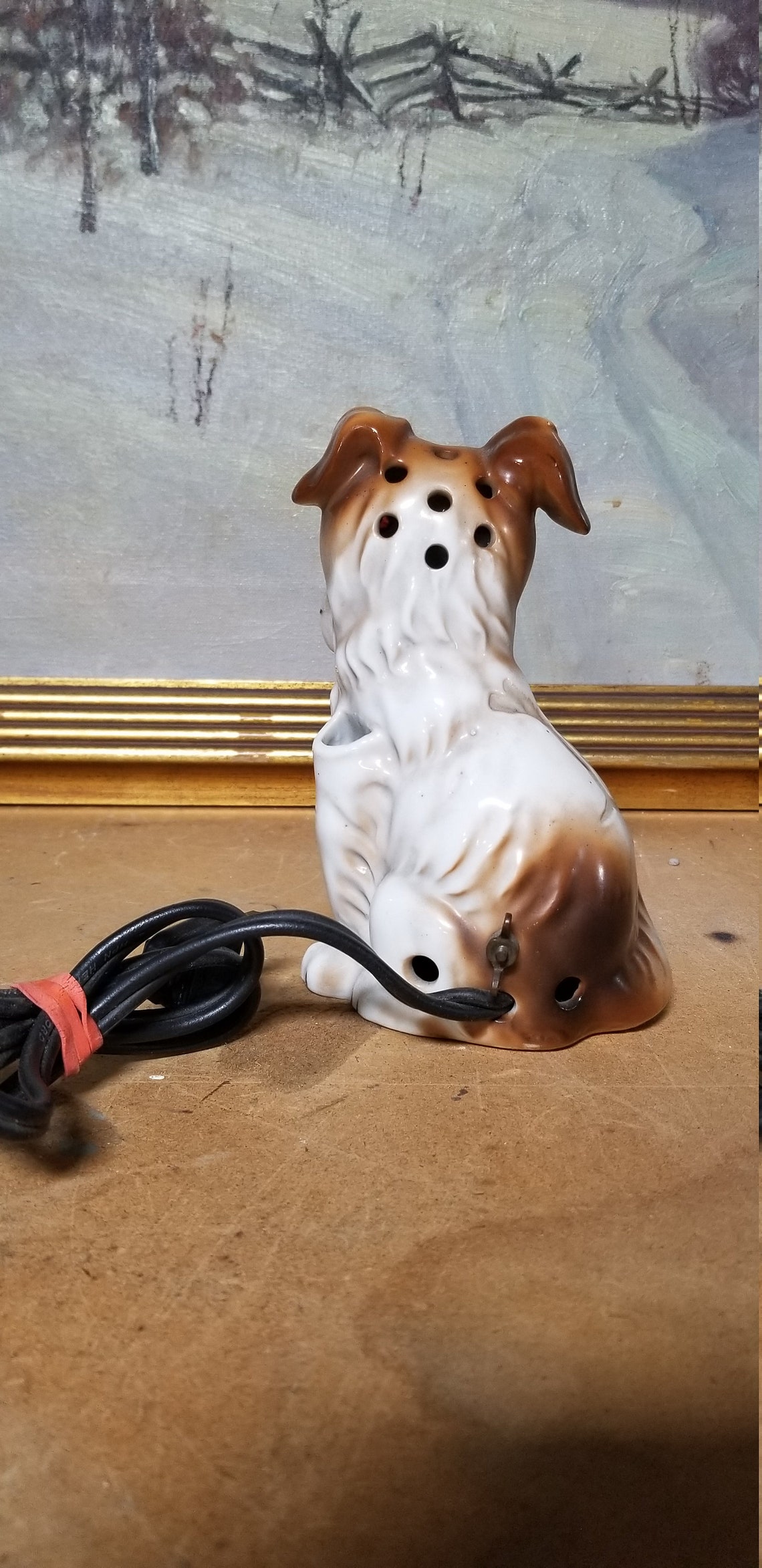 Antique 1940's Deco 6 Terrier Dog Perfume Burner | Etsy