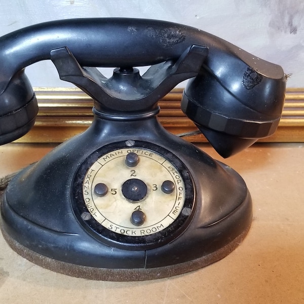 Desk Push Button Phone - Etsy