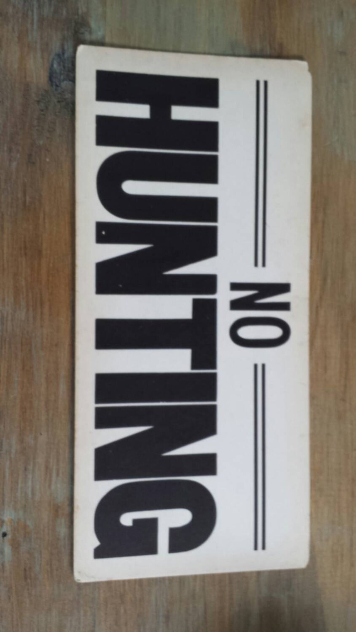 Vintage Circa 1950's No Hunting Cardboard Sign - Etsy