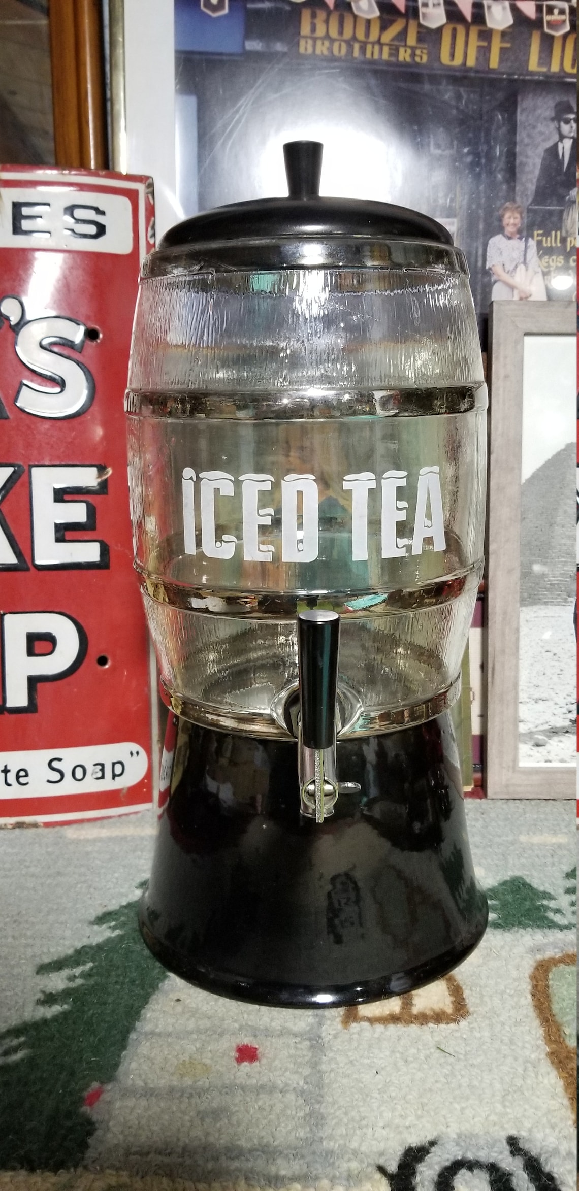 Circa 1950's Iced Tea Large Size Glass Jar General Store | Etsy