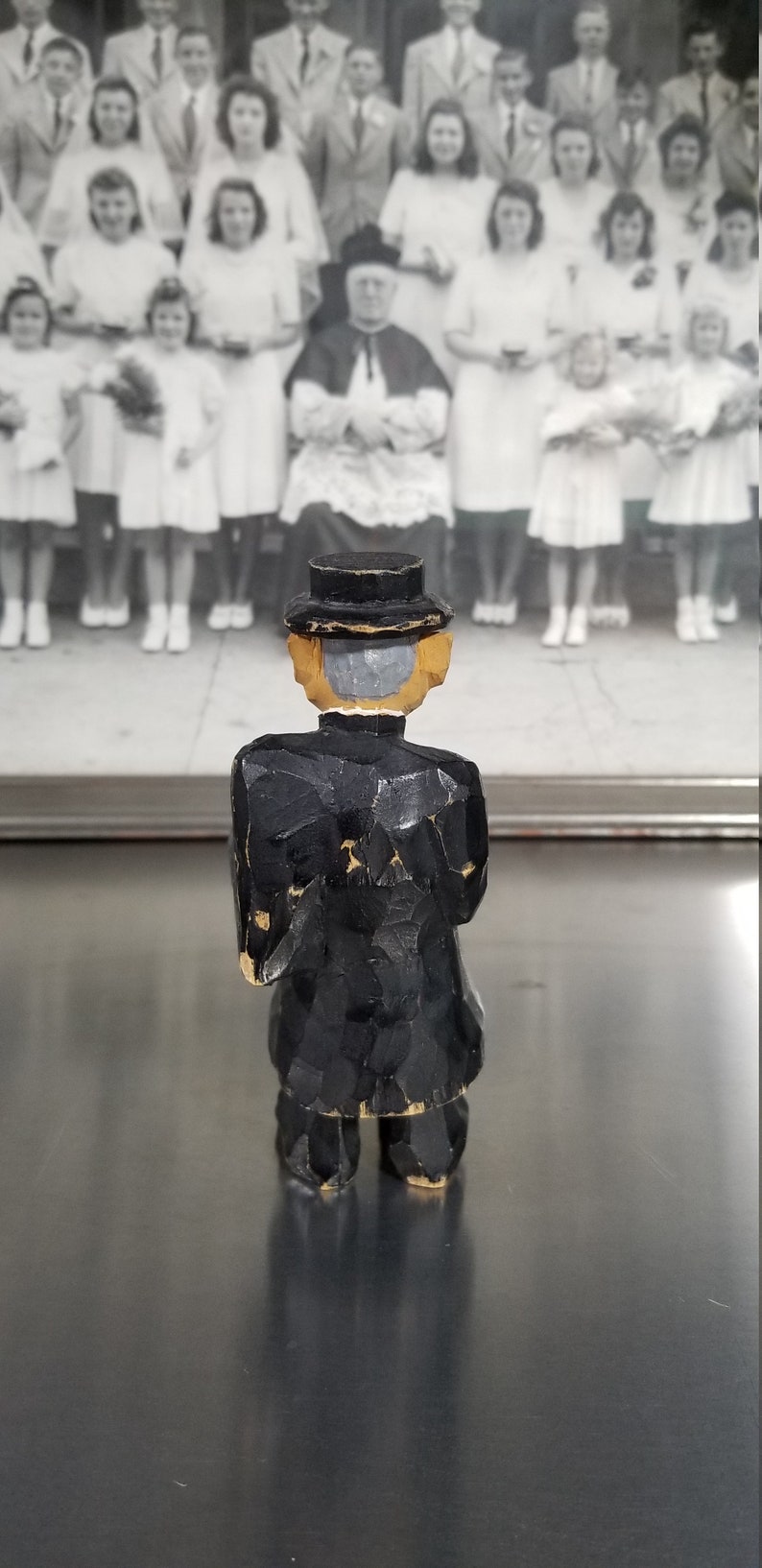 Rare Vintage Hand Carved Old School Grumpy Bible Holding - Etsy