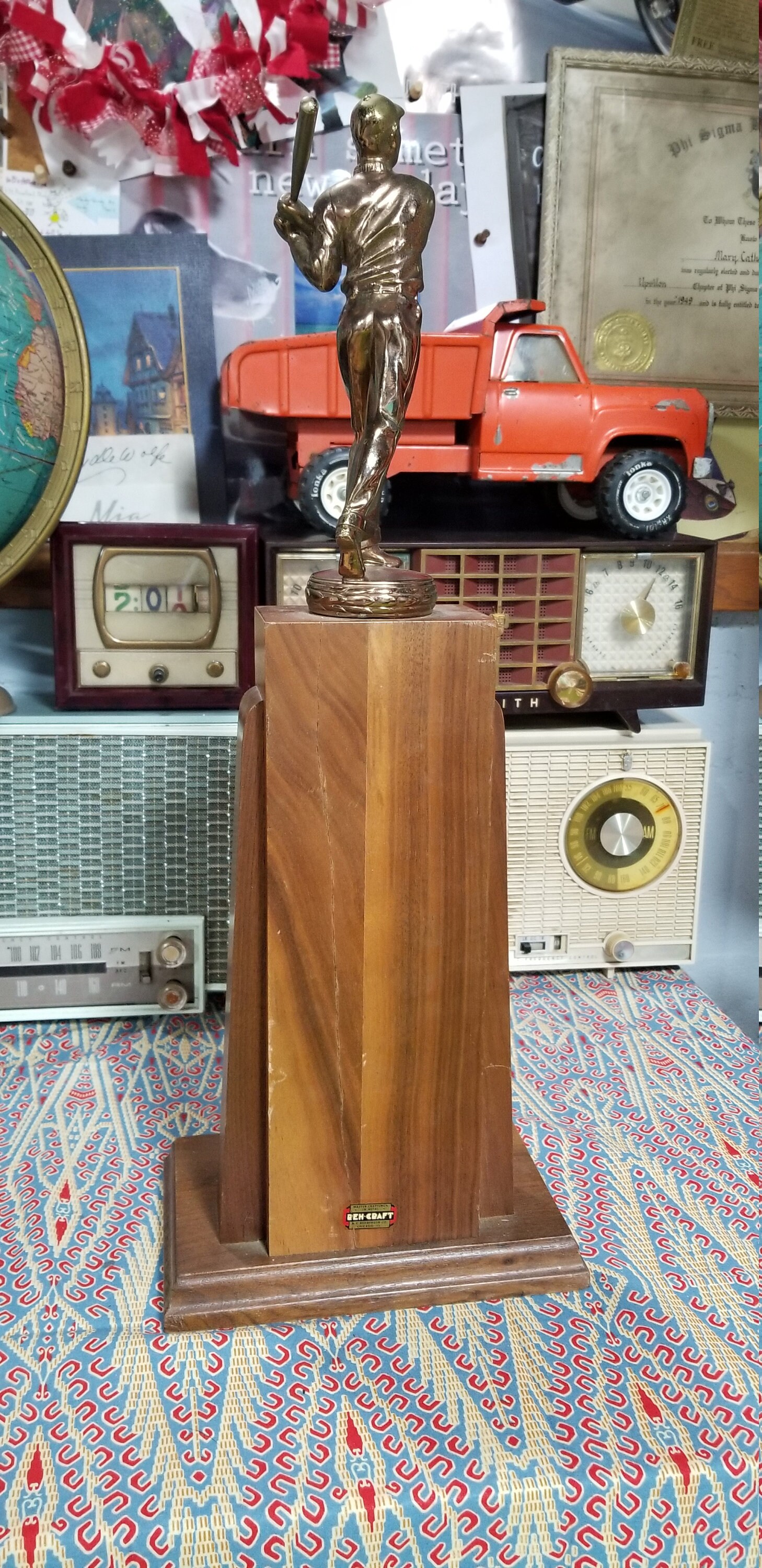 Original 1959 Reh-Craft Baseball Trophy Federal League | Etsy