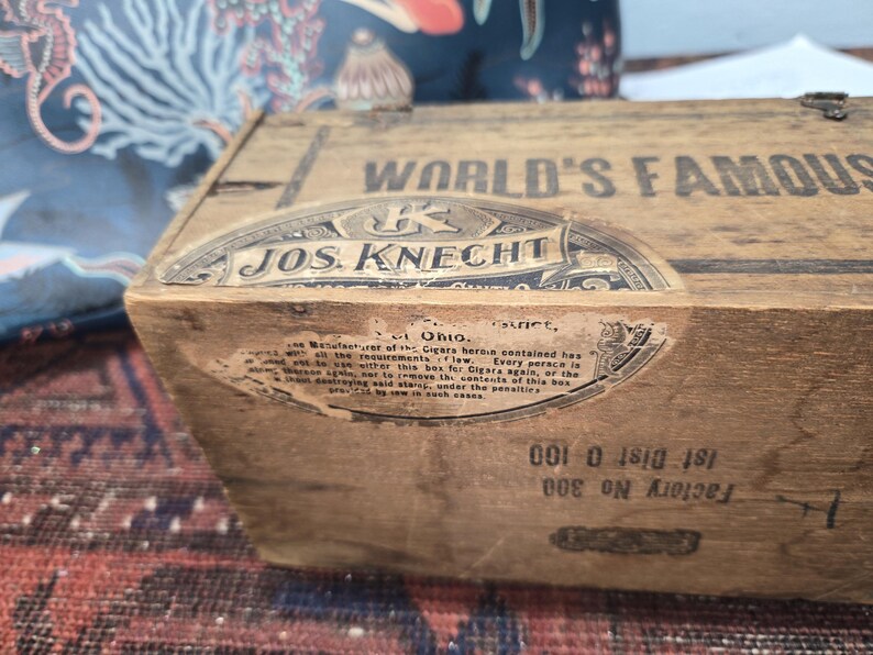 1910 the World's Famous Cigar Box American Jos Knecht Cincinnati Ohio ...