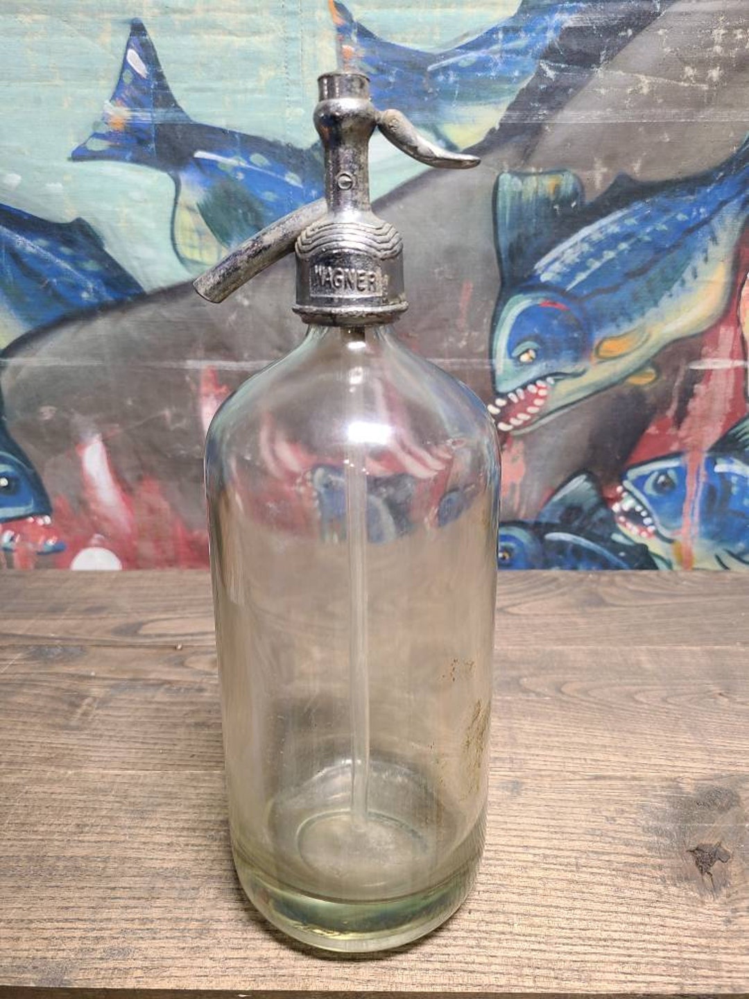 Heavy Clear Glass Antique WT Wagner & Sons Cincinnati Seltzer Soda ...