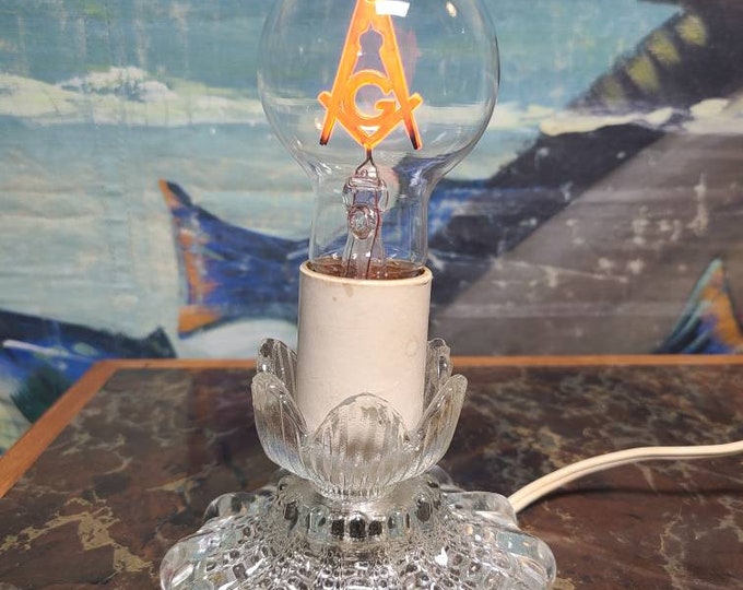 Antique Masonic Emblem Neon Orange Light Bulb for Home Shrine Night ...