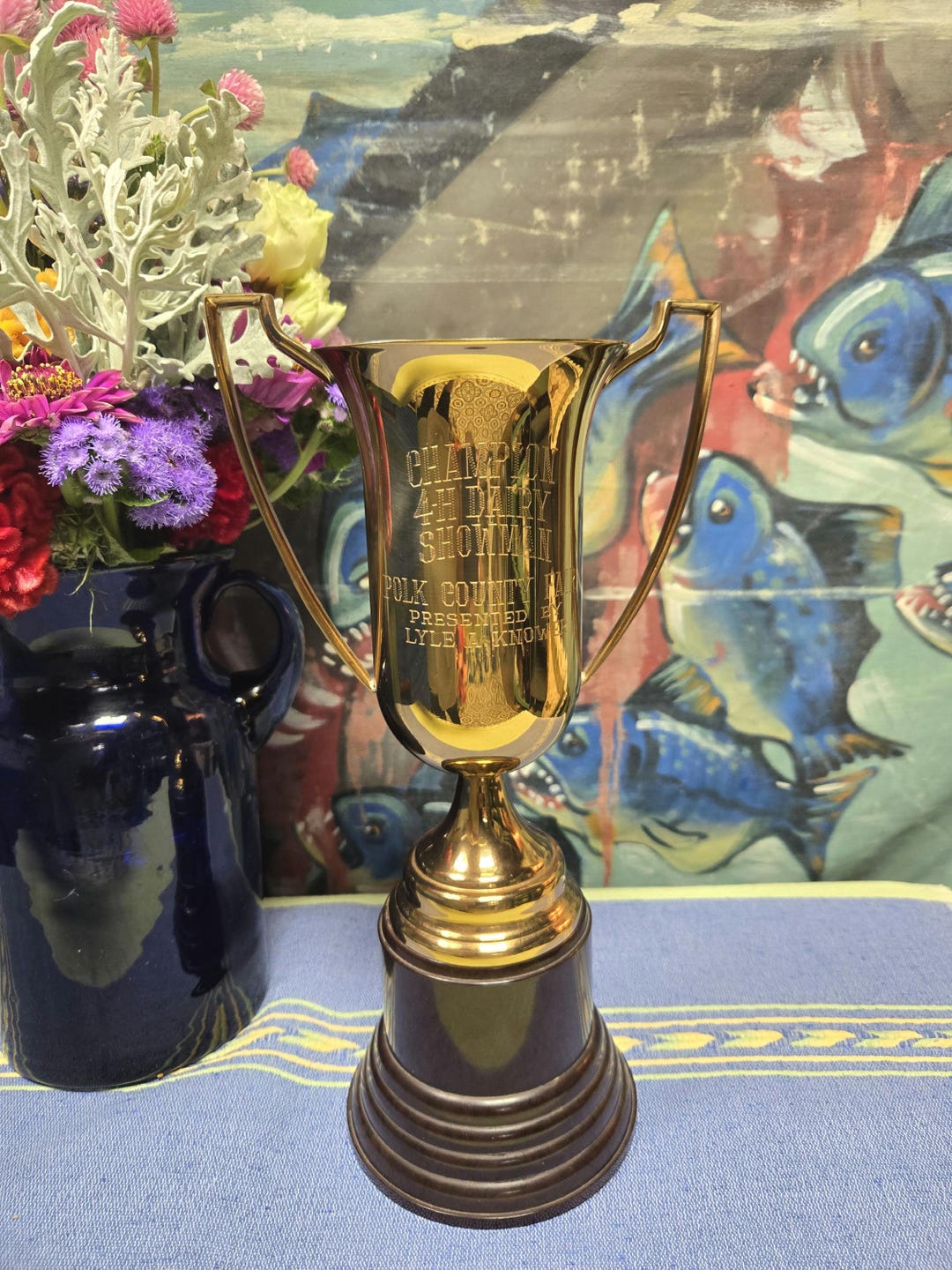 Art Deco Dodge Trophies 1950 1965 Champion 4-H Dairy Showman Polk ...