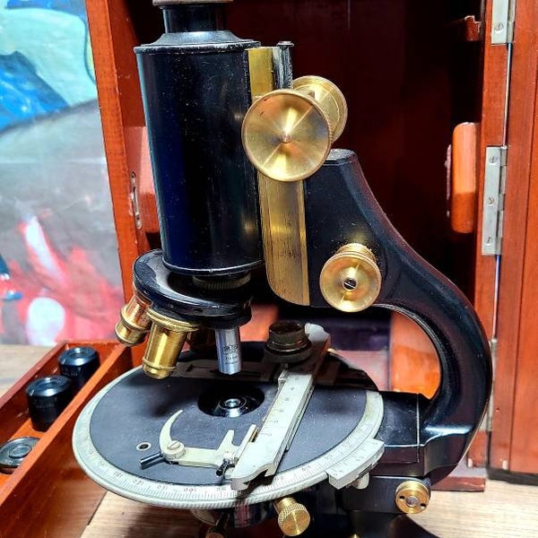 Antique Spencer Microscope - Etsy