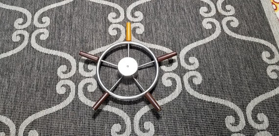 Vintage 1960's Classic Wooden and Stainless Boat Helm | Etsy