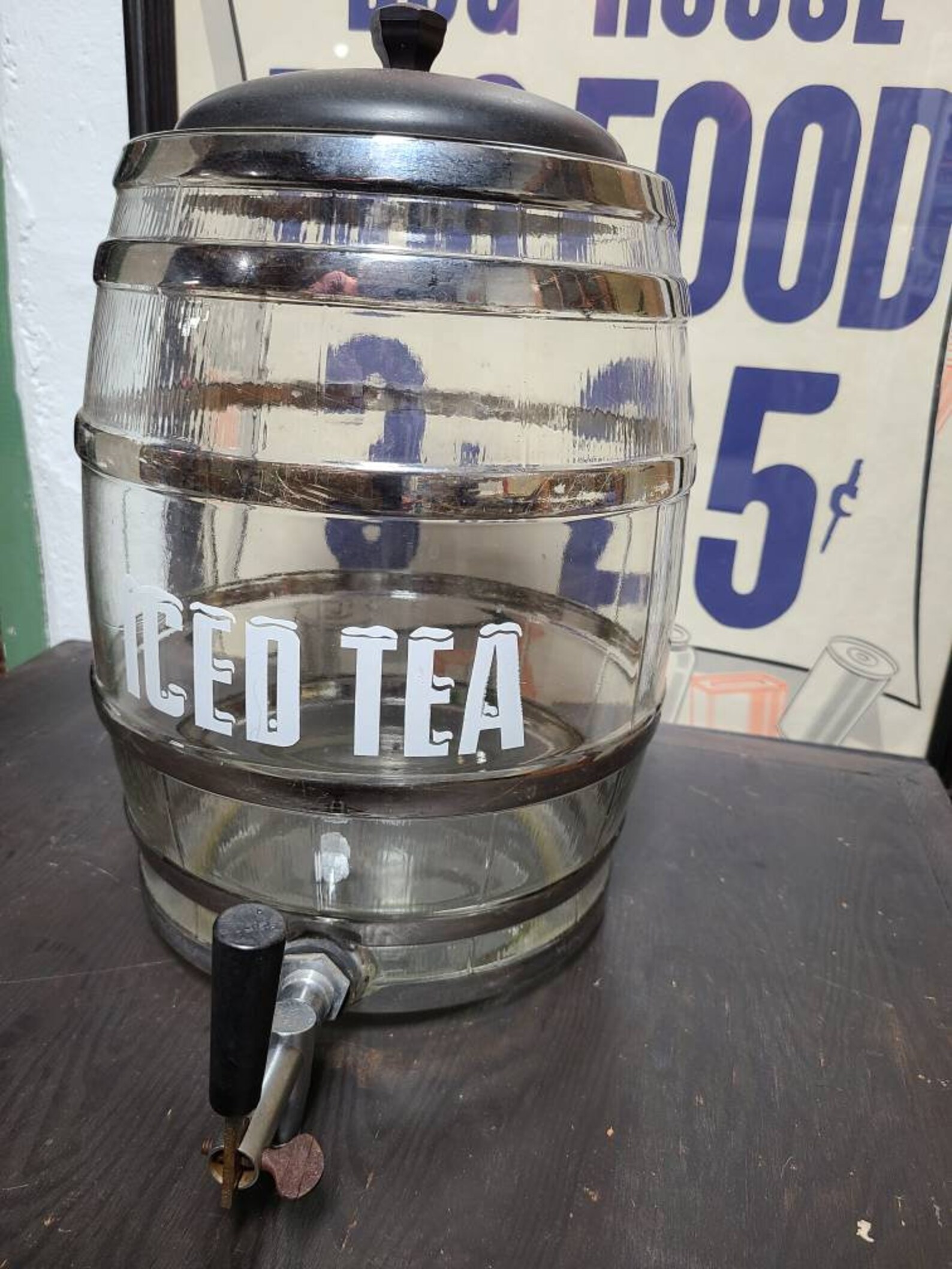 Circa 1950's Iced Tea Large Size Glass Jar General Store - Etsy