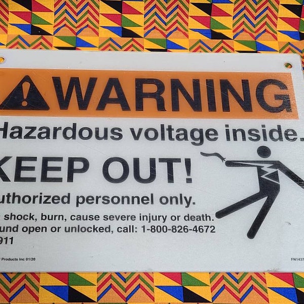 Plastic Caution Sign - Etsy