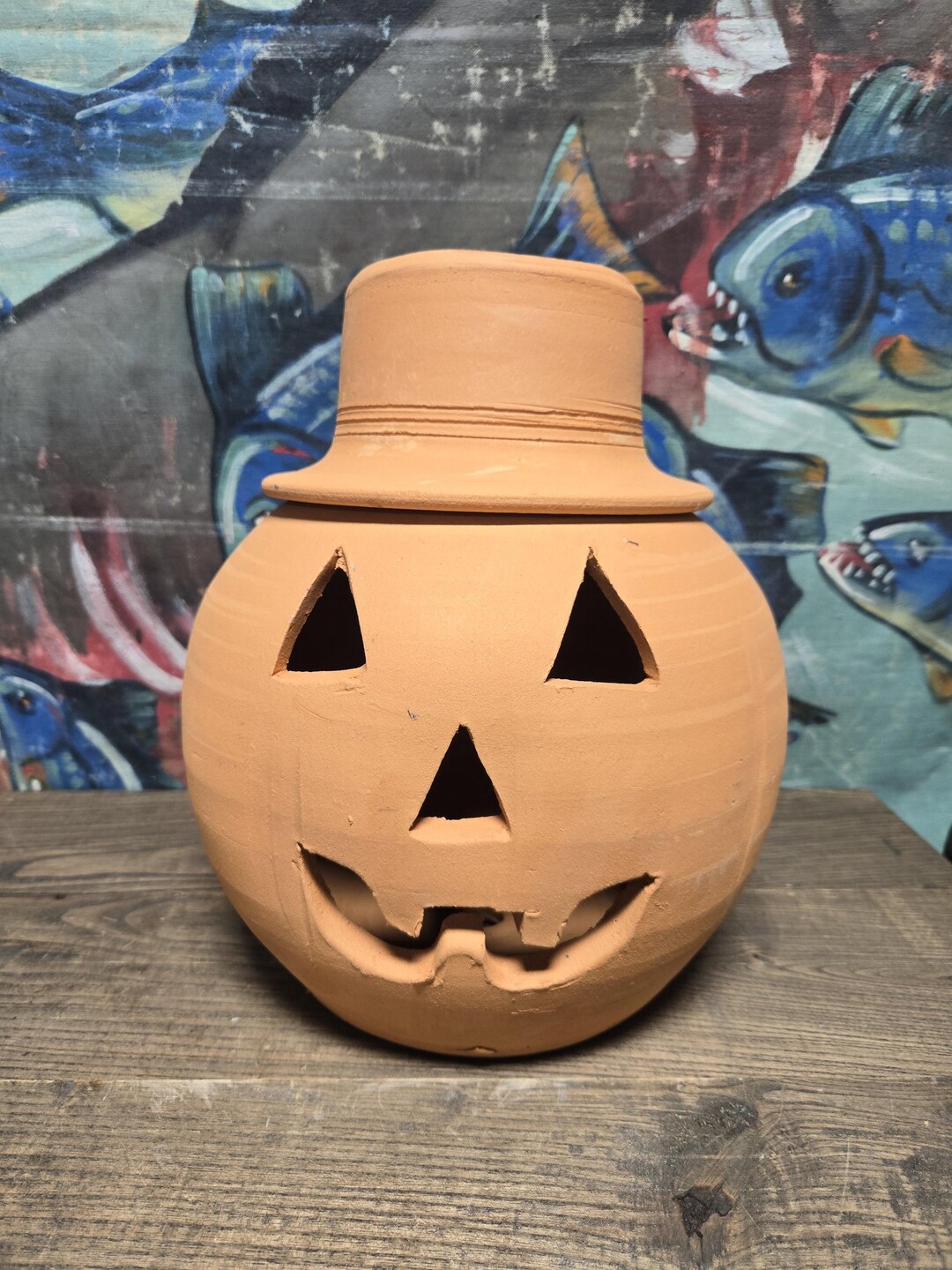 Vintage Craven Pottery Primitive Georgia Pottery Halloween Jack-o ...