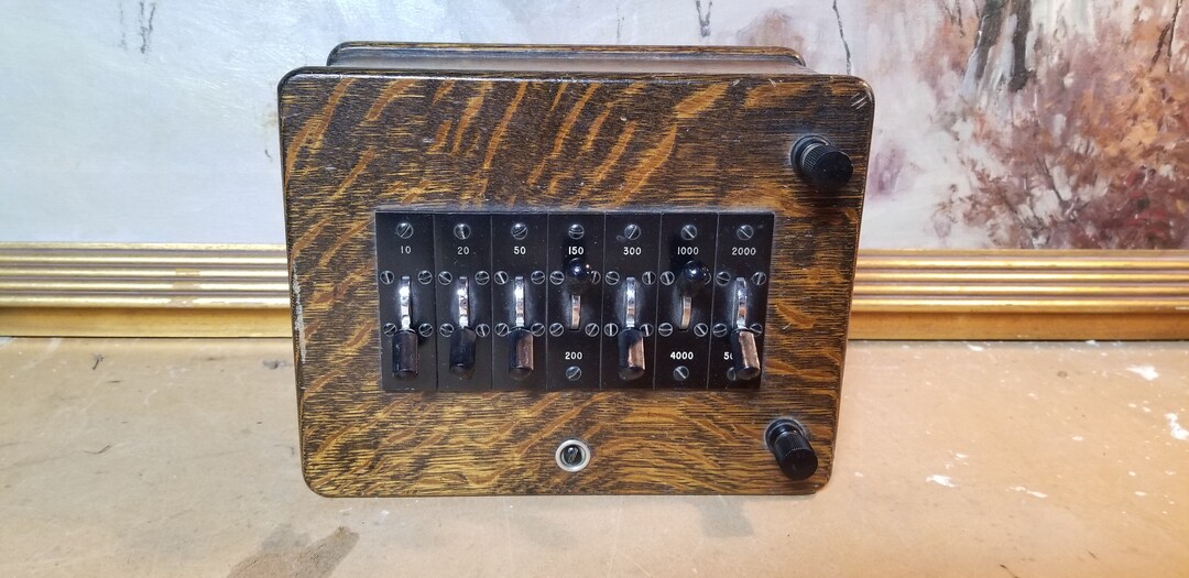 Antique Quarter Sawn Oak Switch Box Gizmo - Etsy