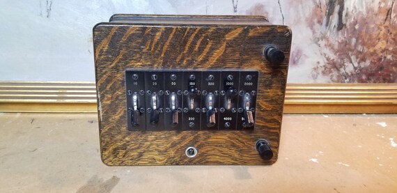 Antique Quarter Sawn Oak Switch Box Gizmo | Etsy