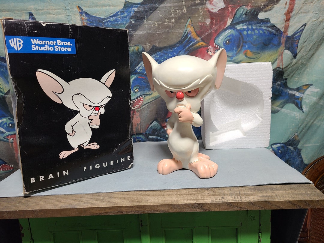 Rare 1997 Warner Brothers Studios Store the Brain Cartoon Statue ...
