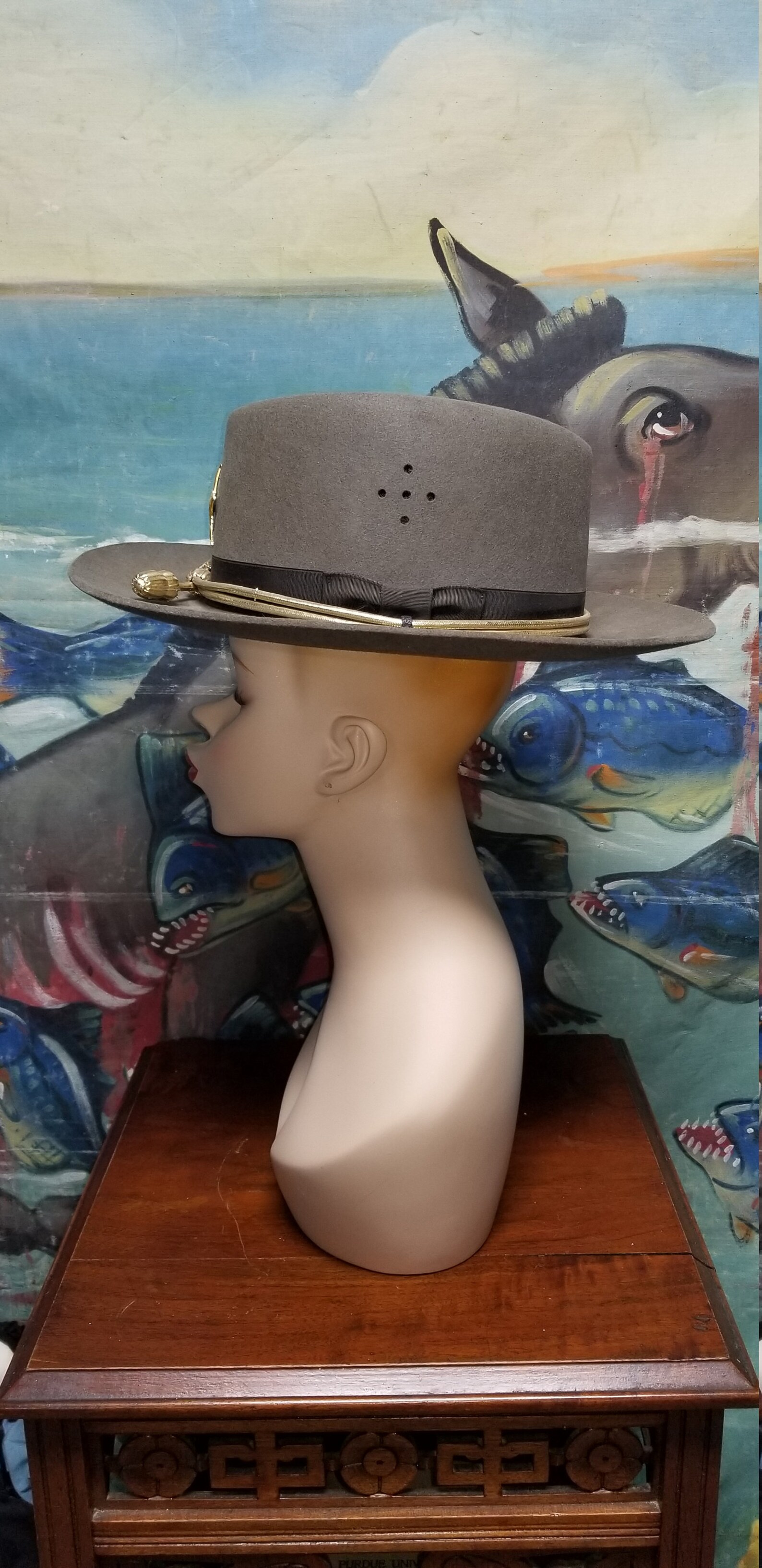 Vintage Grey Felt Stratton State Trooper Sheriff's Deputy - Etsy