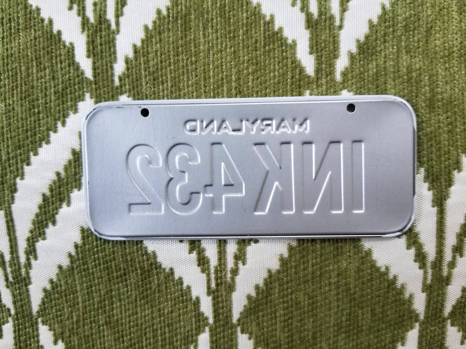 Vintage 1979 Mini Automobile Tin License Plate Maryland MD | Etsy