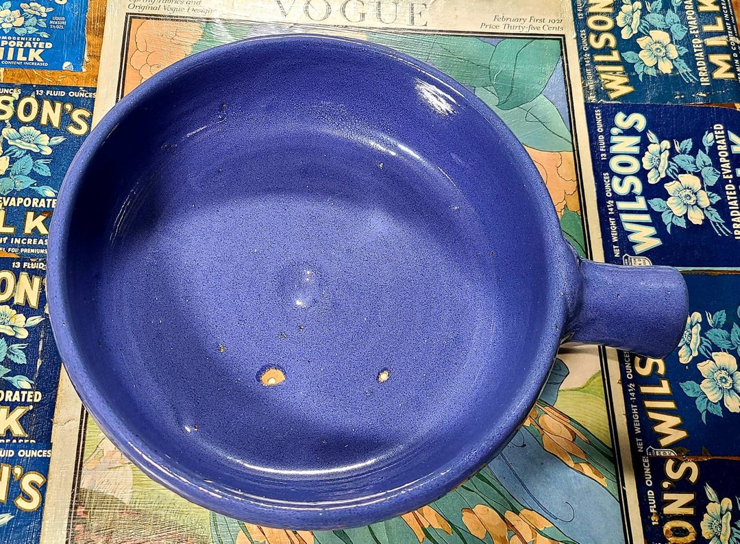 Vintage Beautiful Bold Blue Bybee Pottery Primitive Kentucky Clay ...