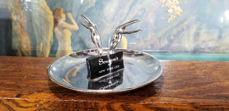 Vintage MCM 1950's Chrome Hamilton Product Tobacco Ashtray Souvenir of ...