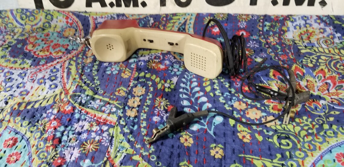 Vintage Walker Red & Tan Telephone Line Test Repair Lineman - Etsy