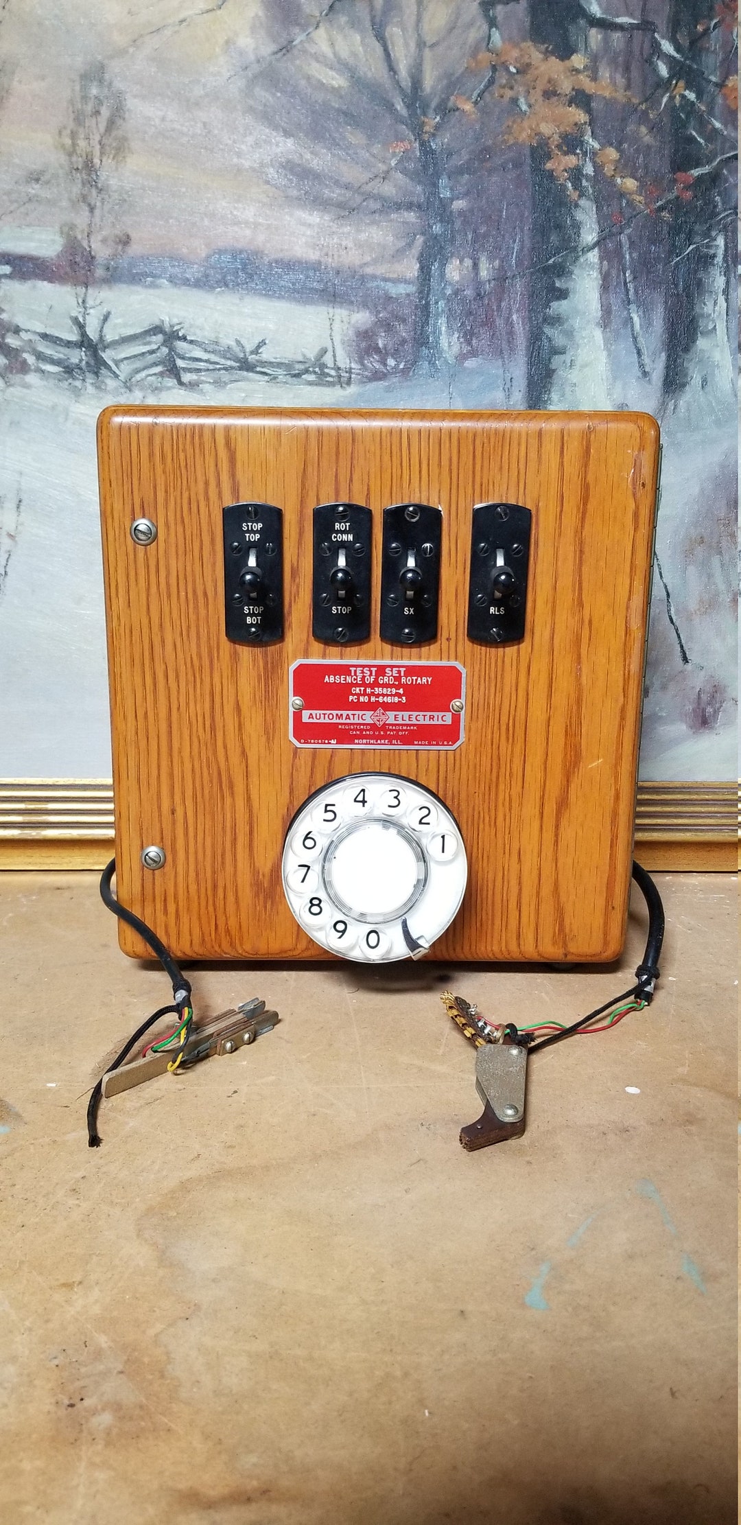 Vintage Antique Automatic Electric Test Set Northlake Illinois Rotary ...
