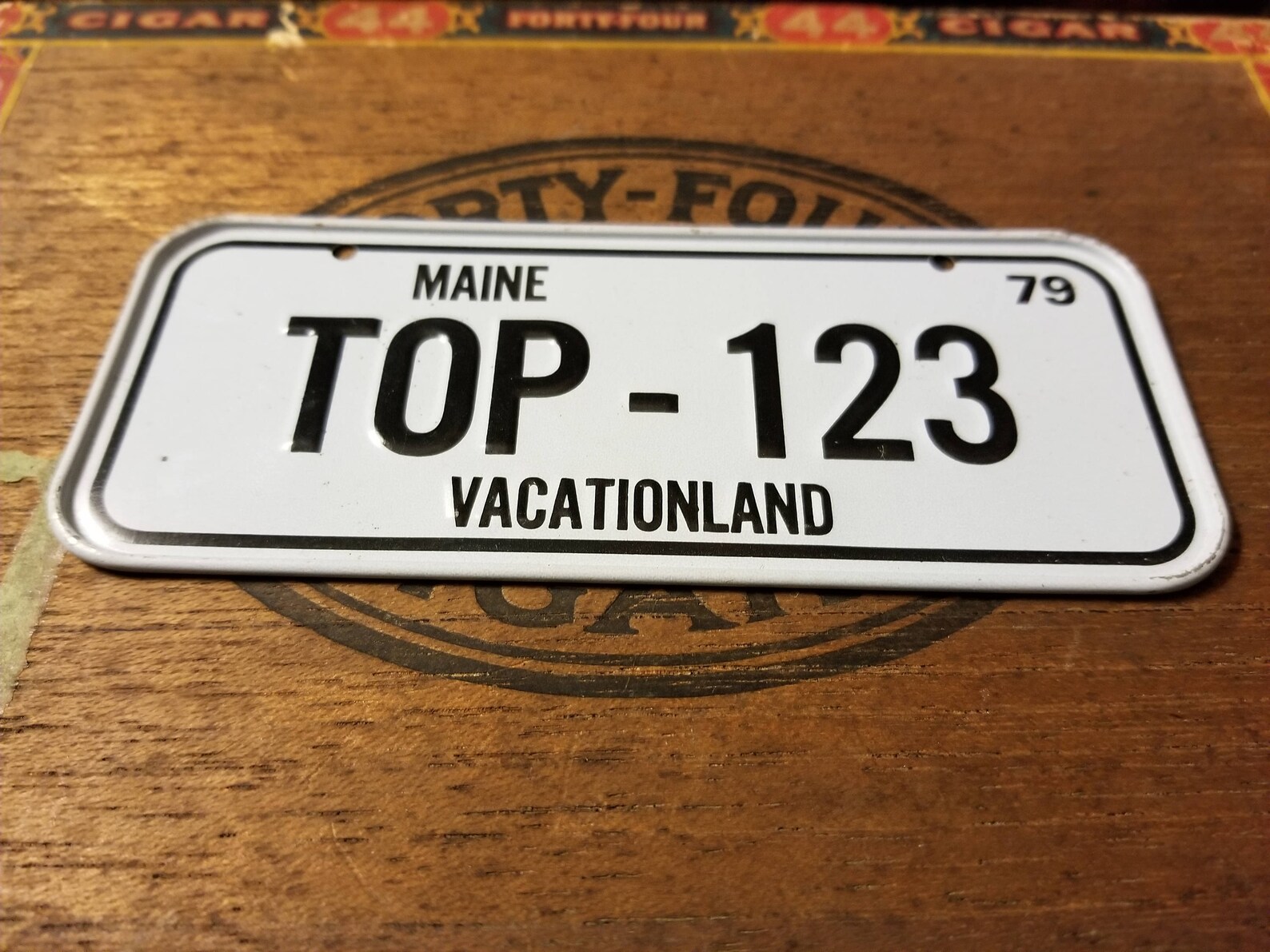 Vintage 1979 Mini Automobile Tin License Plate Maine Me State - Etsy