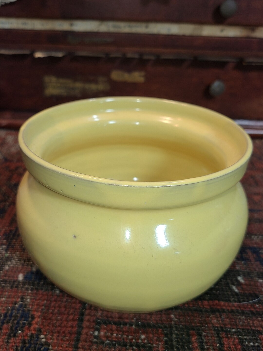 Vintage Beautiful Yellow Glazed Bybee Primitive Kentucky Pottery ...