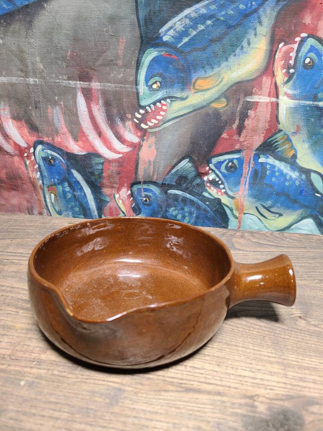 Vintage Beautiful Bold Brown Bybee Pottery Primitive Kentucky Clay ...
