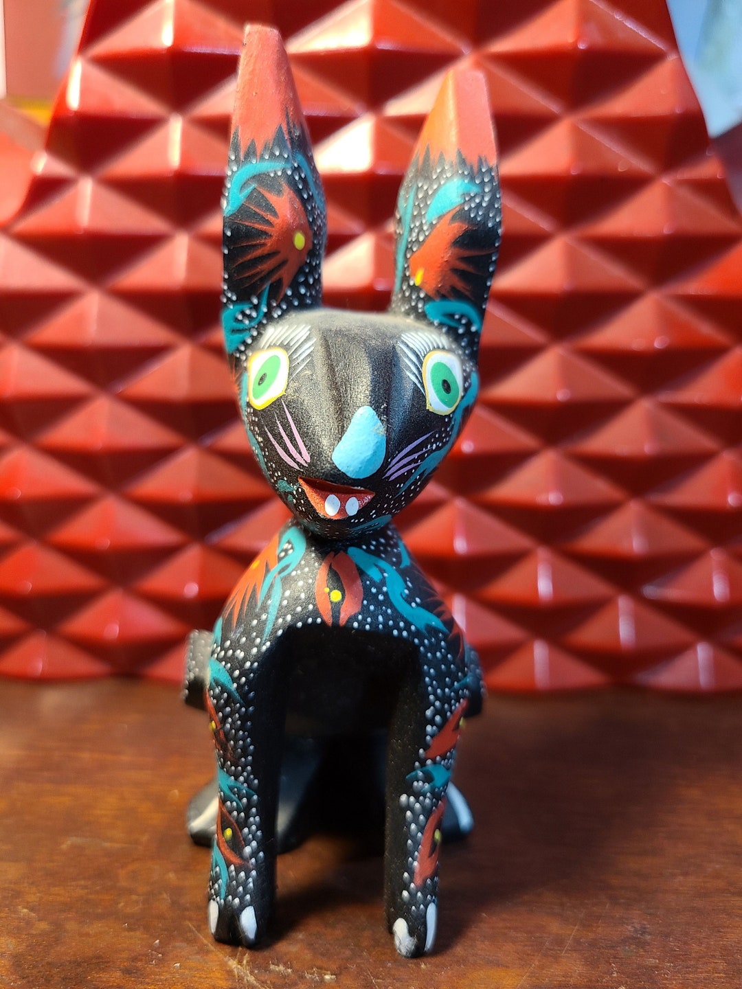 Oaxacan Folk Art Bunny Rabbit Carved by Intl Recognized Ocotalan OAX ...