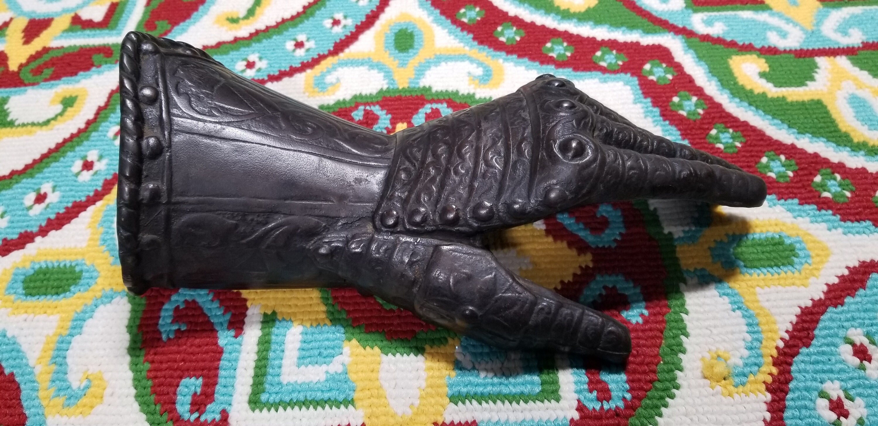 Vintage Nice Heavy Cast Iron Medieval Knight's Gauntlet | Etsy