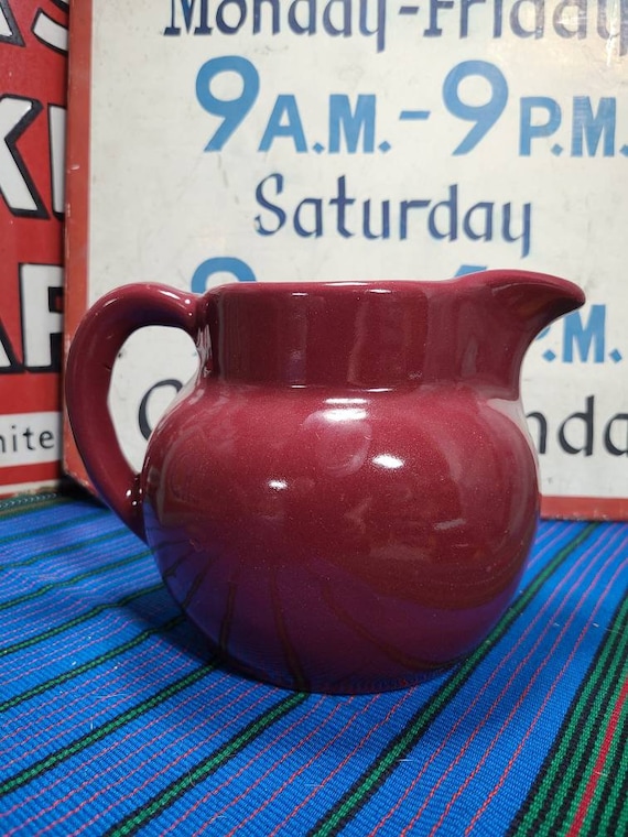 Vintage Beautiful Deep Oxblood Old Red Maroon Bybee Pottery - Etsy